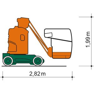 Selbstfahrende Gelenkteleskop-Arbeitsbühne SGT 10 E IV