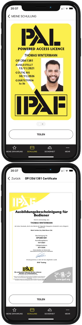 Ab sofort steht Ihnen die neue ePAL App von IPAF zur Verfügung!